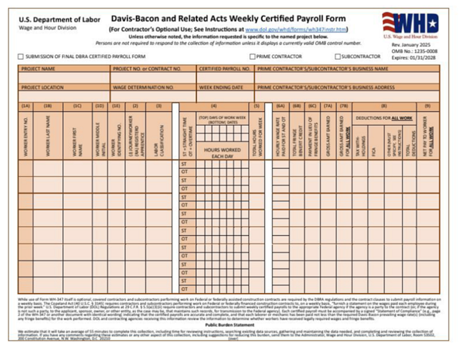 Certified Payroll Reporting