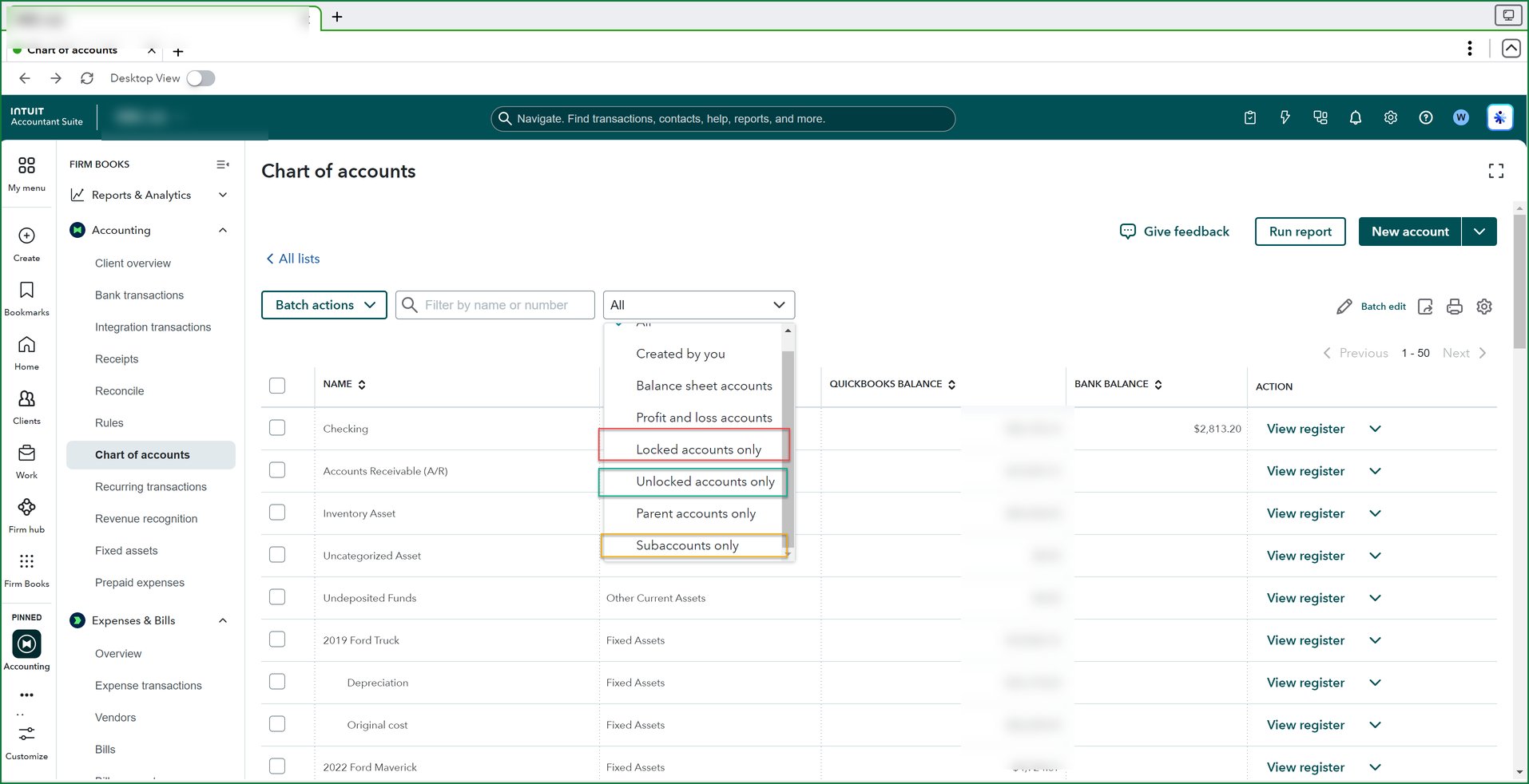 Finally, QBO Users can Require Use of Sub-accounts
