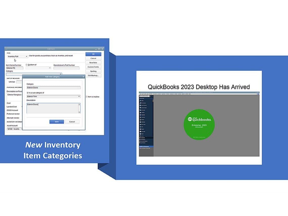 Inventory Item Categories – A QuickBooks Desktop 2023 Feature