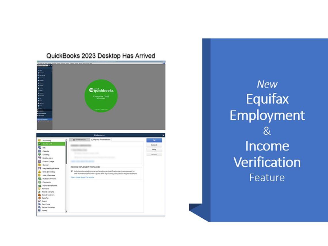 Equifax Verification – A QuickBooks Desktop 2023 Feature