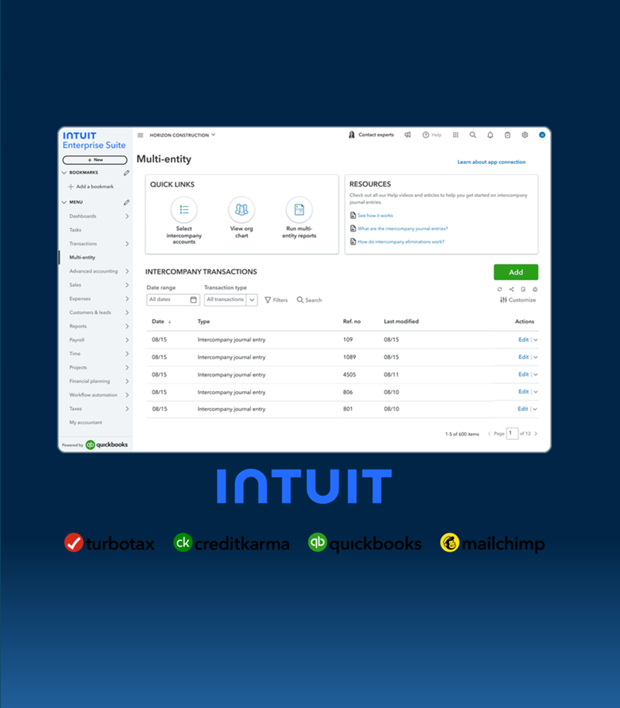 Intuit Launches New Innovations in Intuit Enterprise Suite